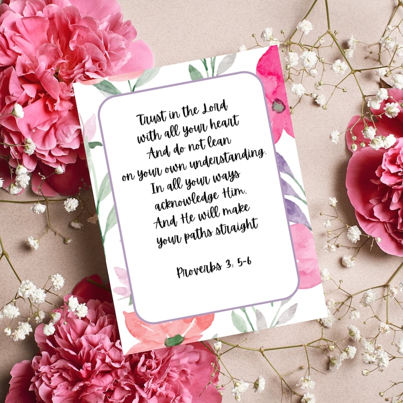 Printable Prayer Cards, Bible Scripture Cards Digital Download, Bible ...