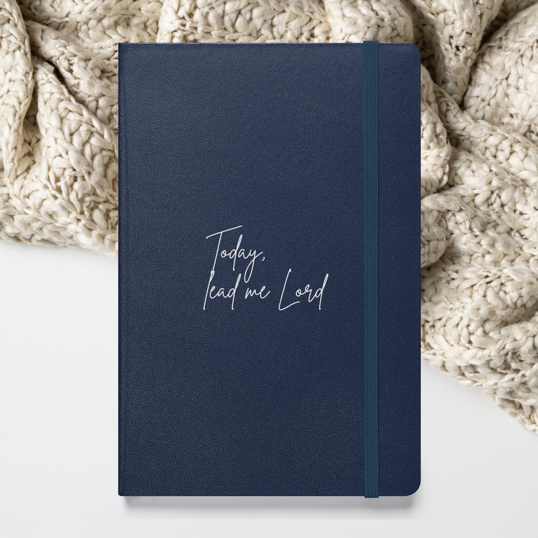 Christian Notebook Lined, Religious Diary Hardcover, Devotional Planner ...