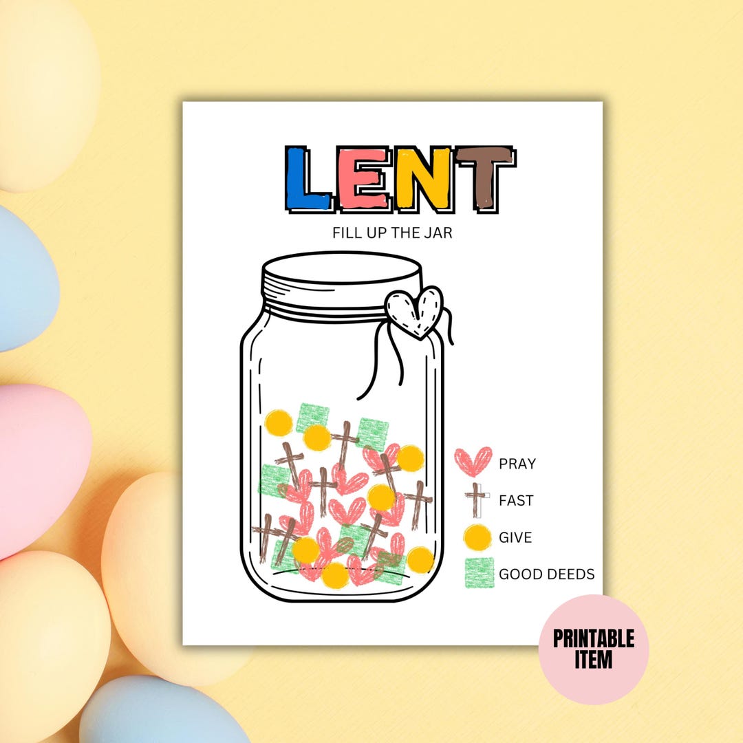 Lent Activity for Kids Customized Printable Christian Homeschool Craft ...