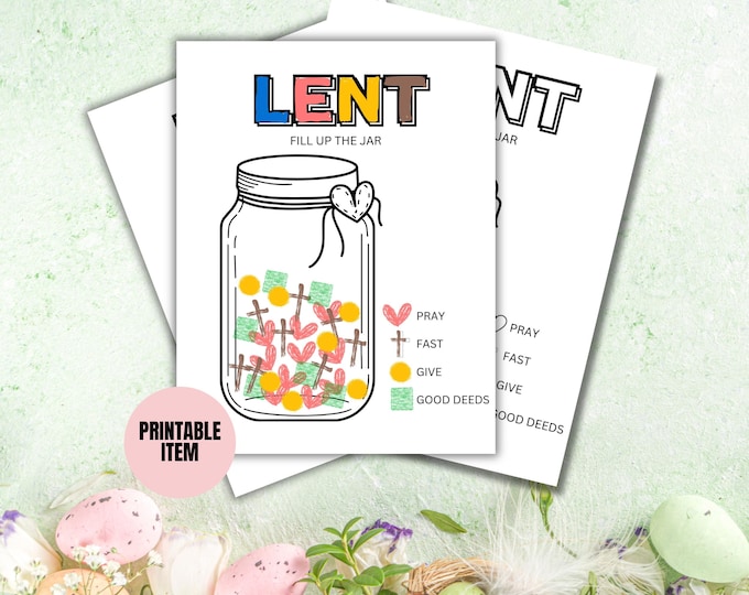 Catholic Lent Lapbook, Lent for Kids, Catholic Lent Activities, Lent ...