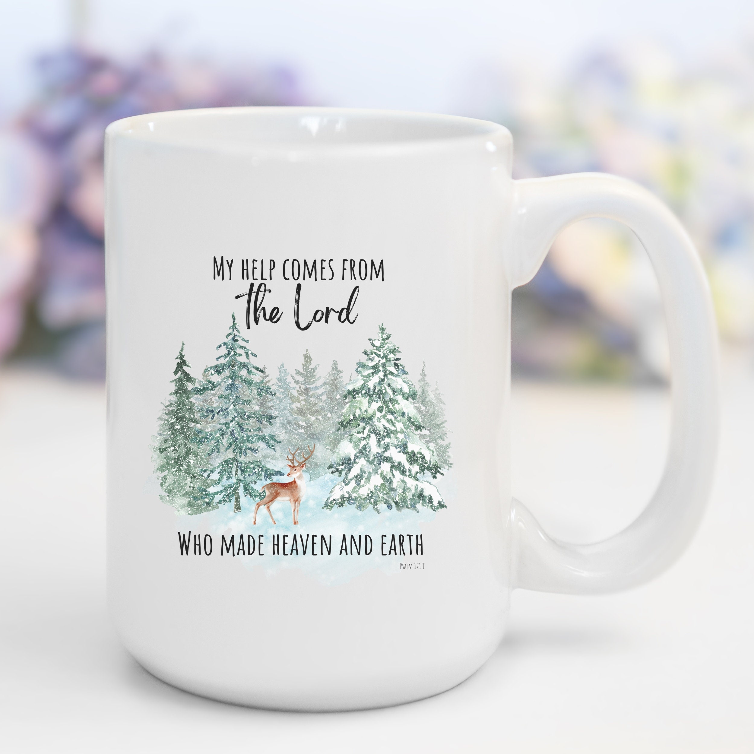 Bible Verse Mug, Christian Ceramic Coffee Tea Cup, Religious Coffee Mug ...
