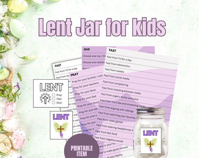 Catholic Lent Lapbook, Lent for Kids, Catholic Lent Activities, Lent ...