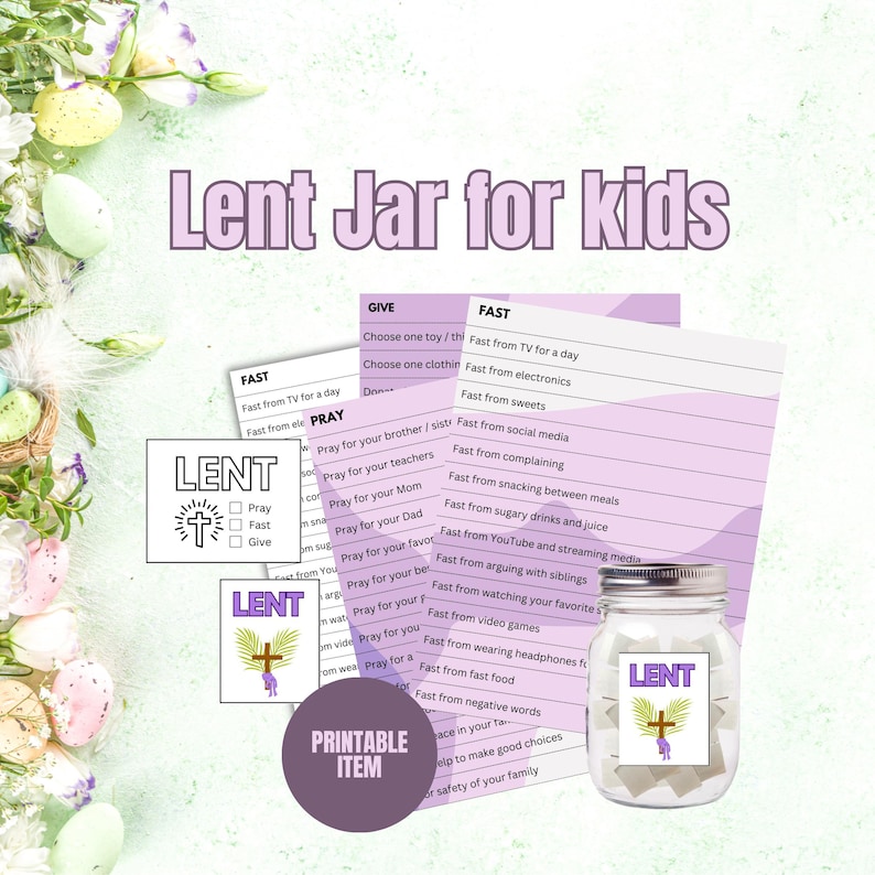 Lent for Kids Printable Ash Wednesday Activity Lenten Journey to the ...