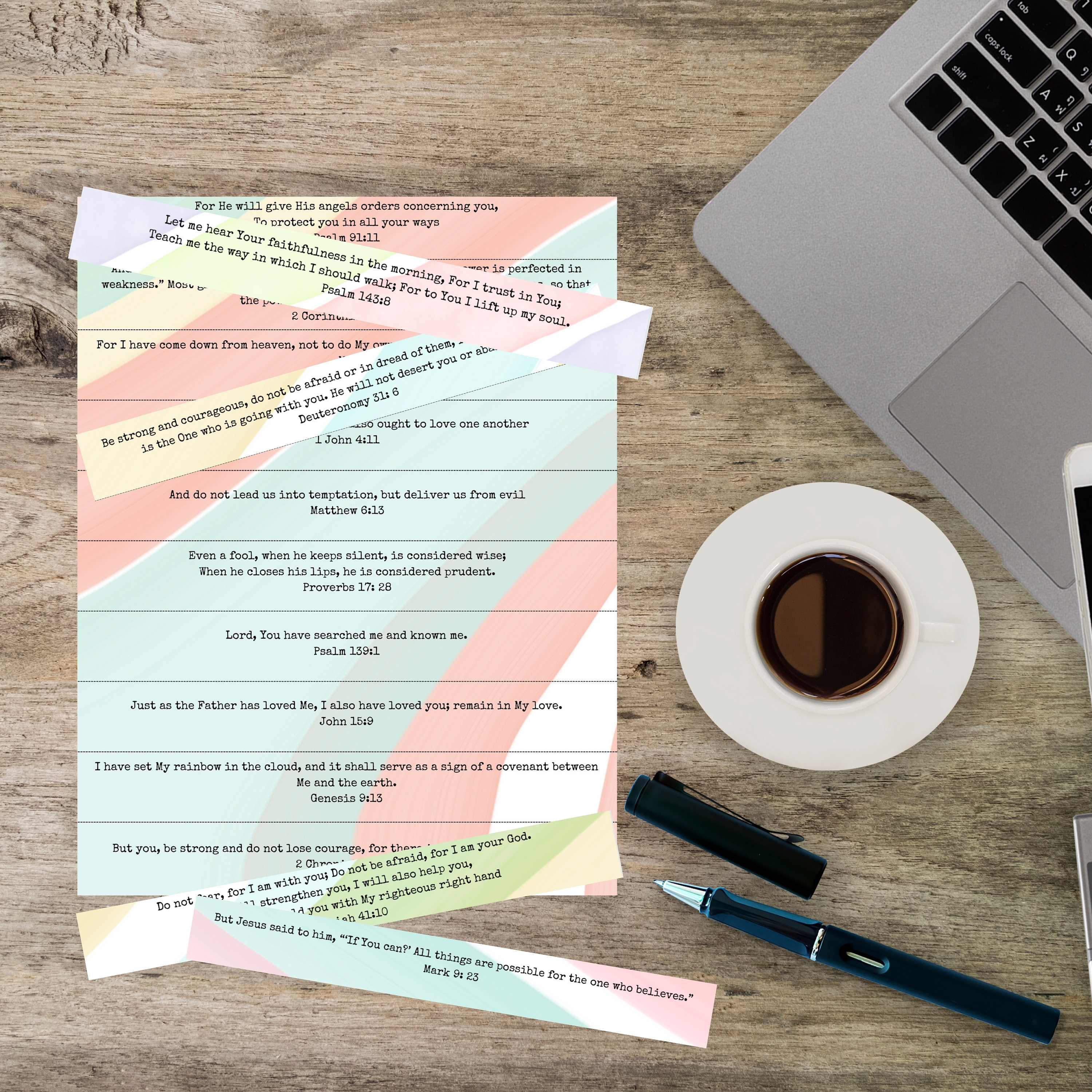 100 Scripture Jar Kit, Printable Bible Verse, Inspiration Christian ...