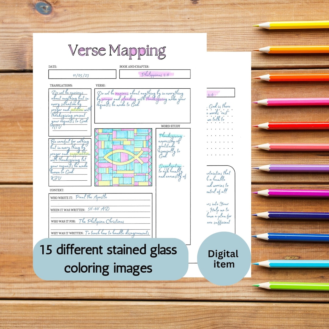 Verse Mapping Template, Bible Verse Mapping Printable, Bible Study ...