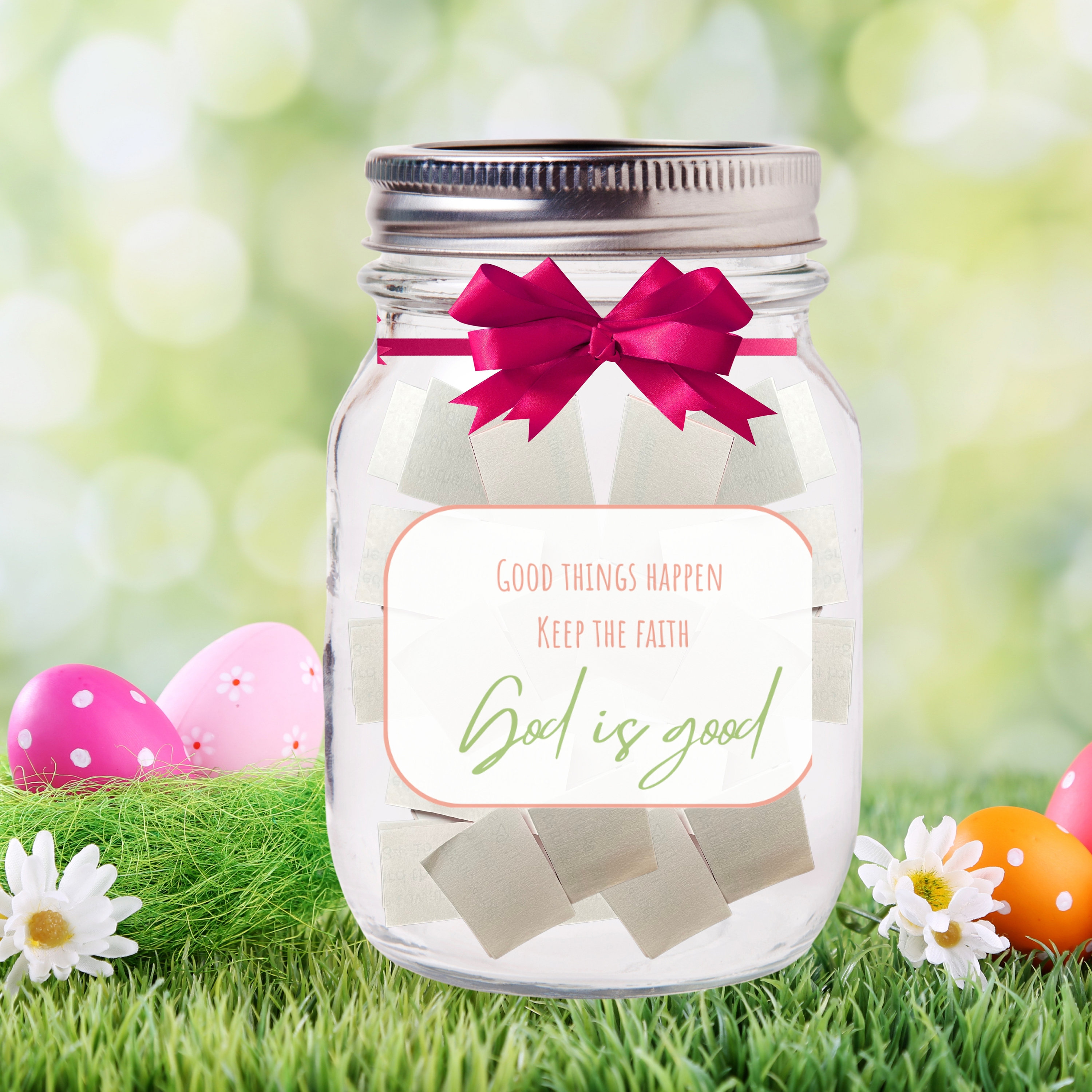 100 Scripture Jar Kit, Printable Bible Verse, Inspiration Christian ...