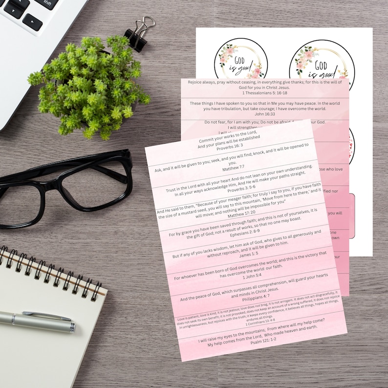 100 Scripture Jar Kit, Printable Bible Verse, Inspiration Christian ...