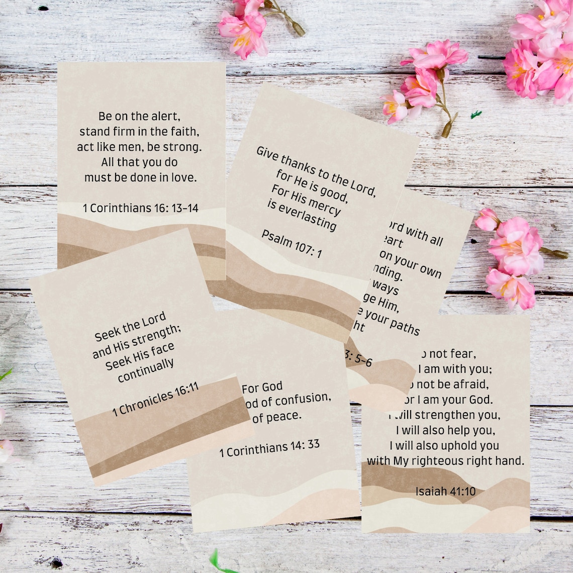 Printable Prayer Cards, Bible Scripture Cards Digital Download, Bible ...