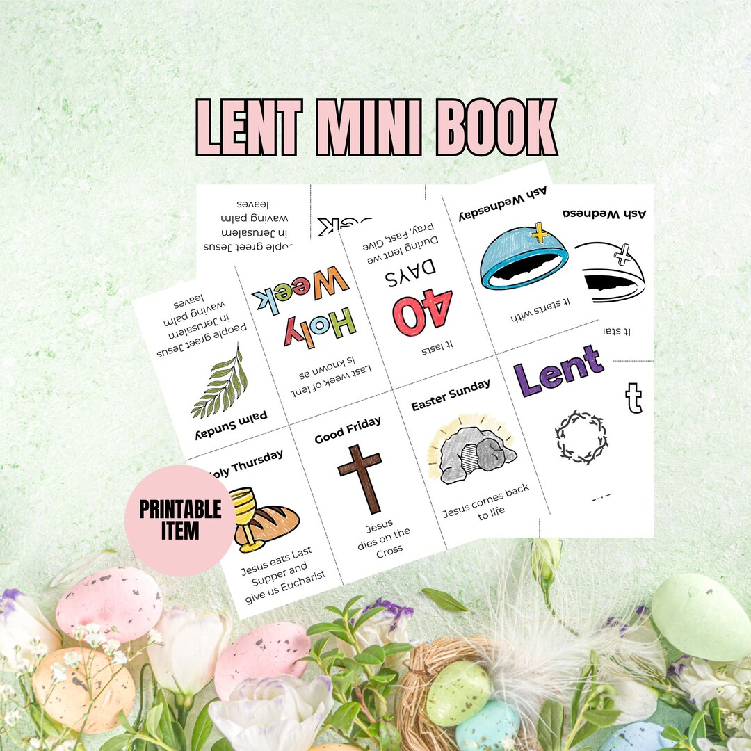 Lent for Kids Printable Ash Wednesday Activity Lenten Journey to the ...