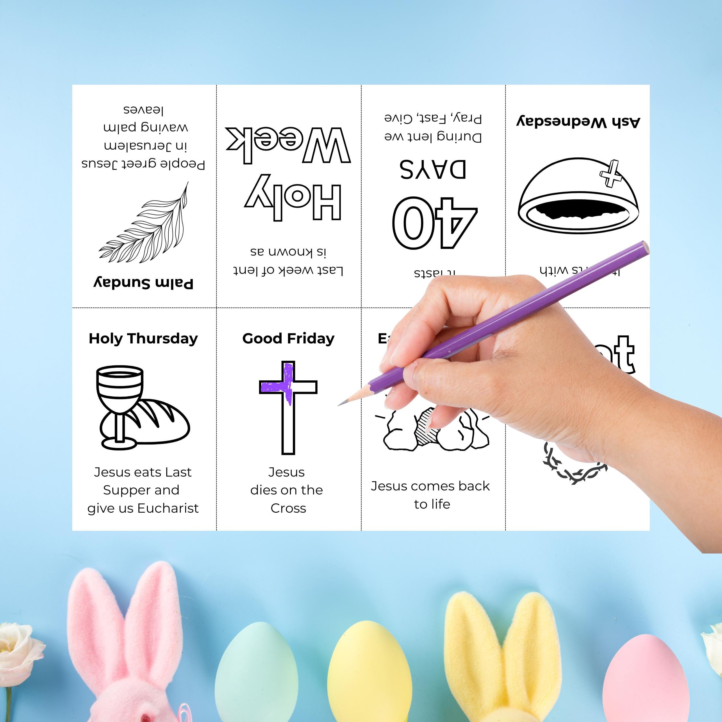 Lent for Kids Printable Ash Wednesday Activity Lenten Journey to the ...
