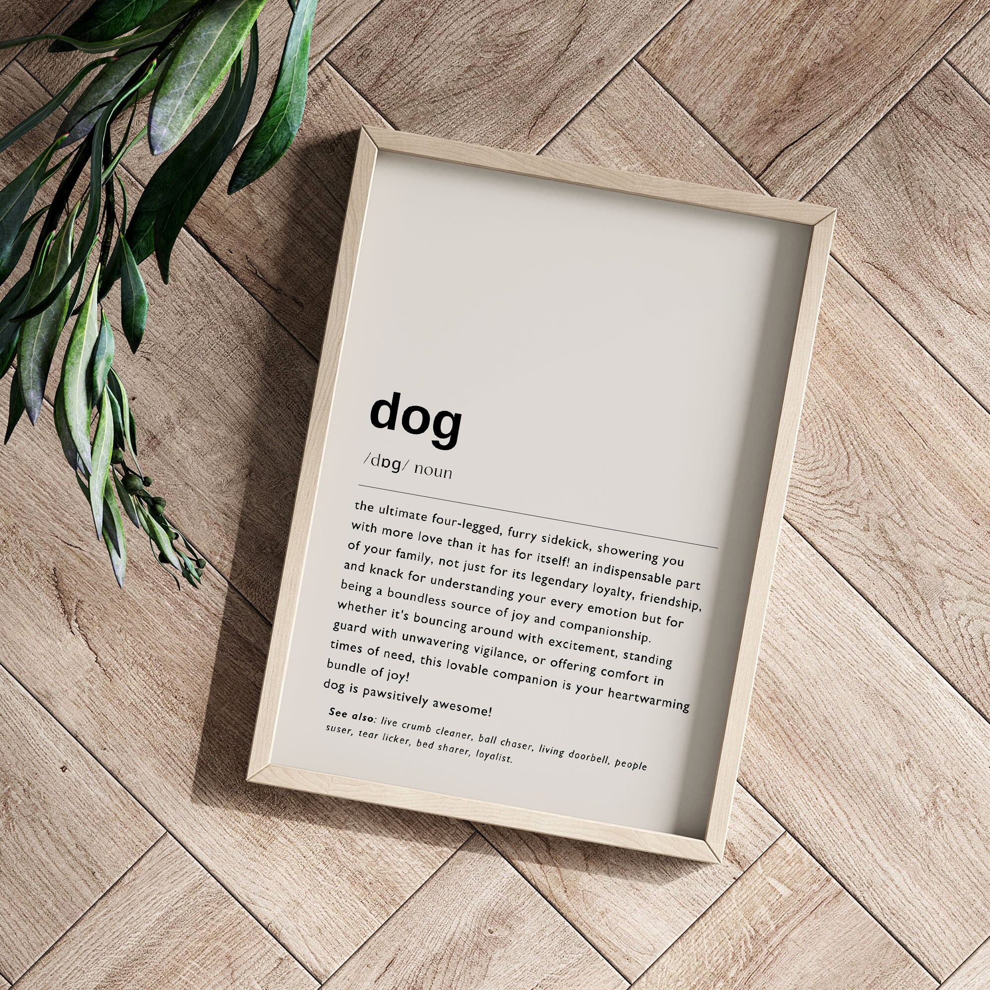 Dog Definition Print, Dog Mum, Definition Print, Quote Poster, Dog Wall ...