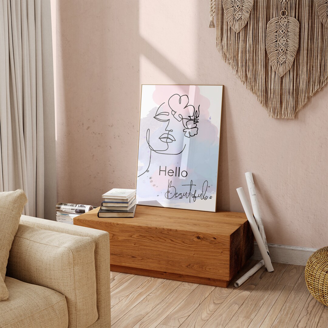 Words Affirmation Poster Self Love Positive Motivation Poster Female ...