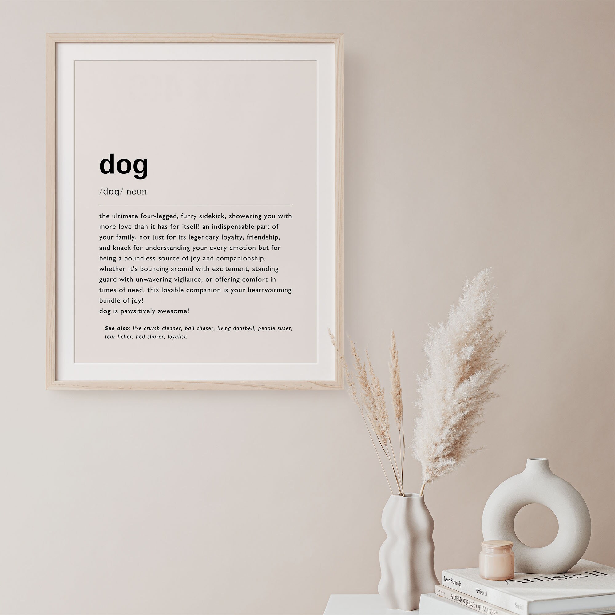 Dog Definition Print, Dog Mum, Definition Print, Quote Poster, Dog Wall ...