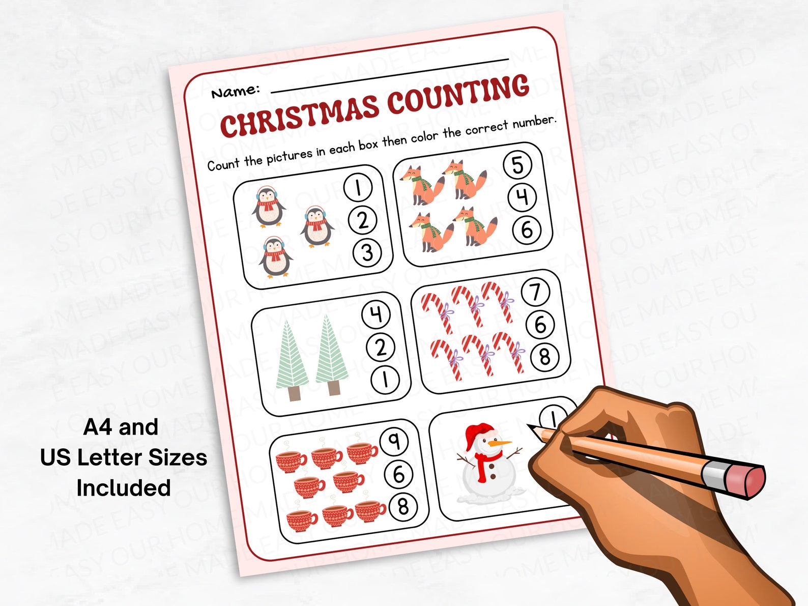 Christmas Activity Book - Preschool Pre-k Kindergarten Christmas ...