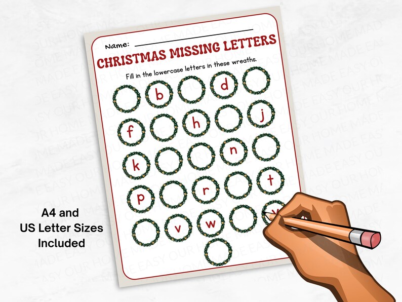 Christmas Activity Book - Preschool Pre-k Kindergarten Christmas ...