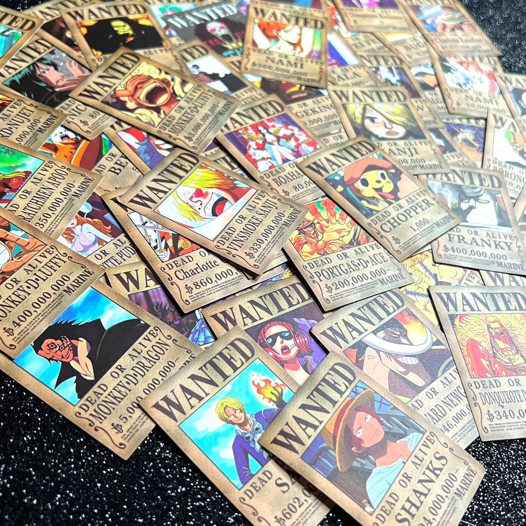 Matte Anime Stickers Mini Wanted Posters - Etsy