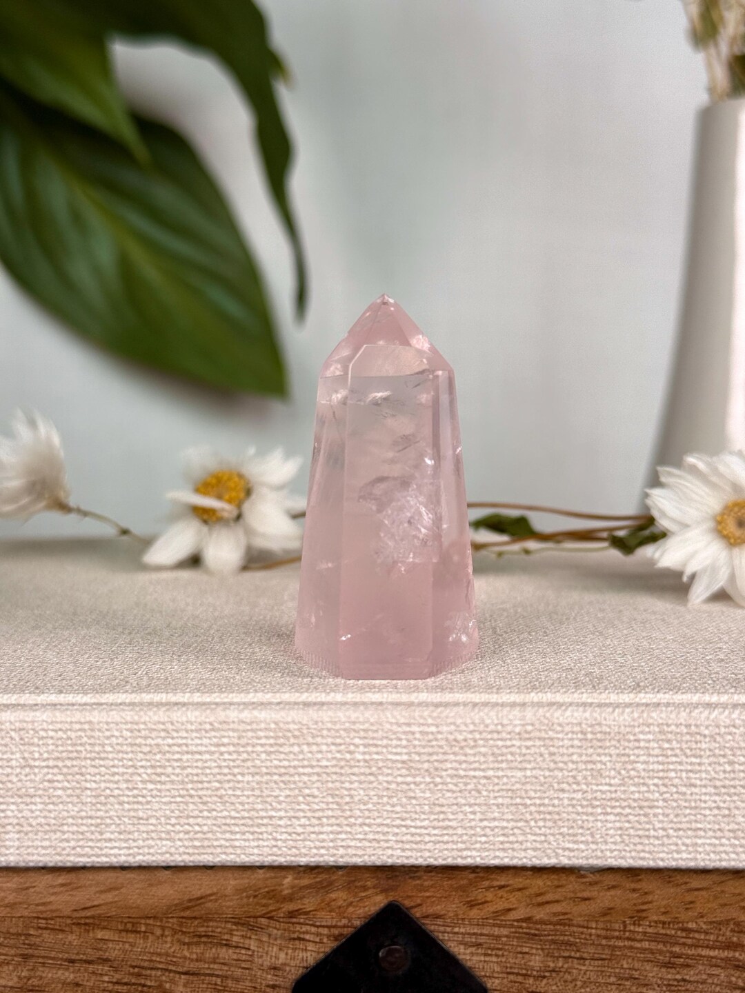 Bahia Rose Quartz Tower, Natural Quality Hand-carved Crystal From Bahia ...