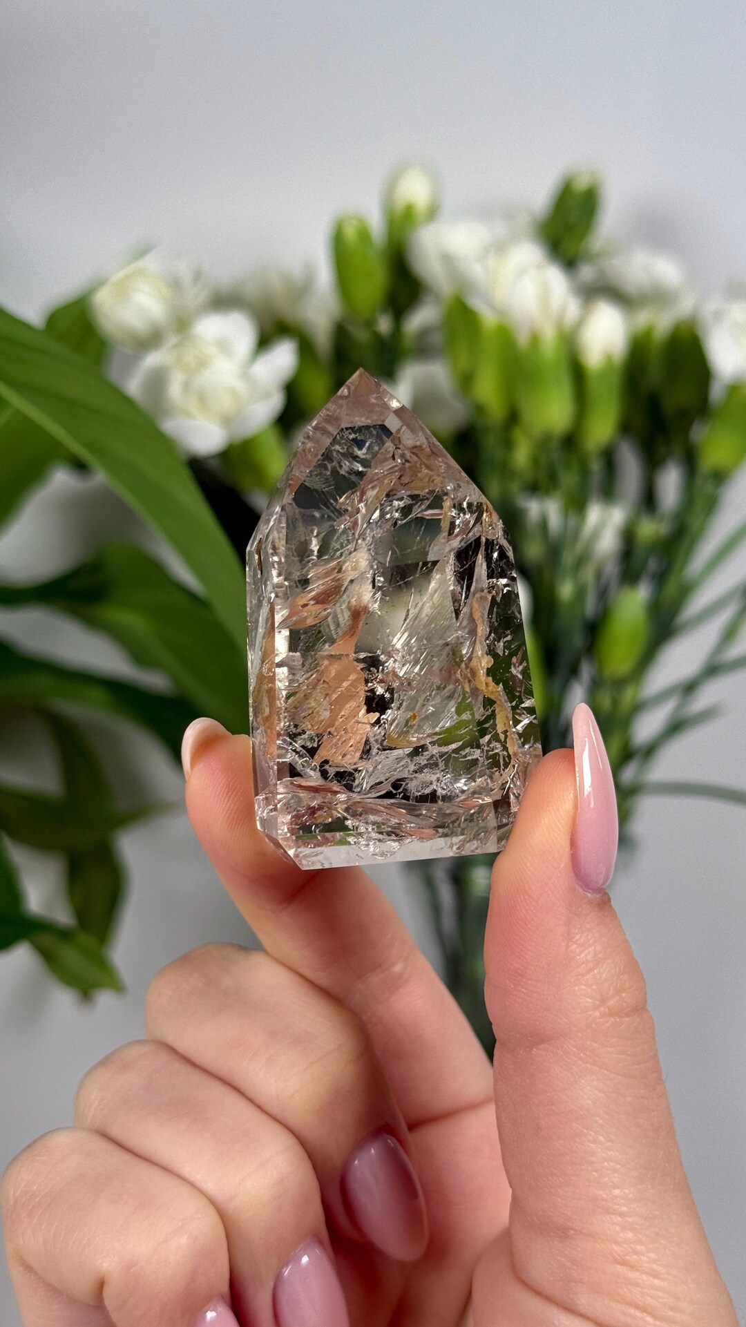 Polished Elestial Quartz Freeform, Natural Crystal Carving [PELF13] - Etsy