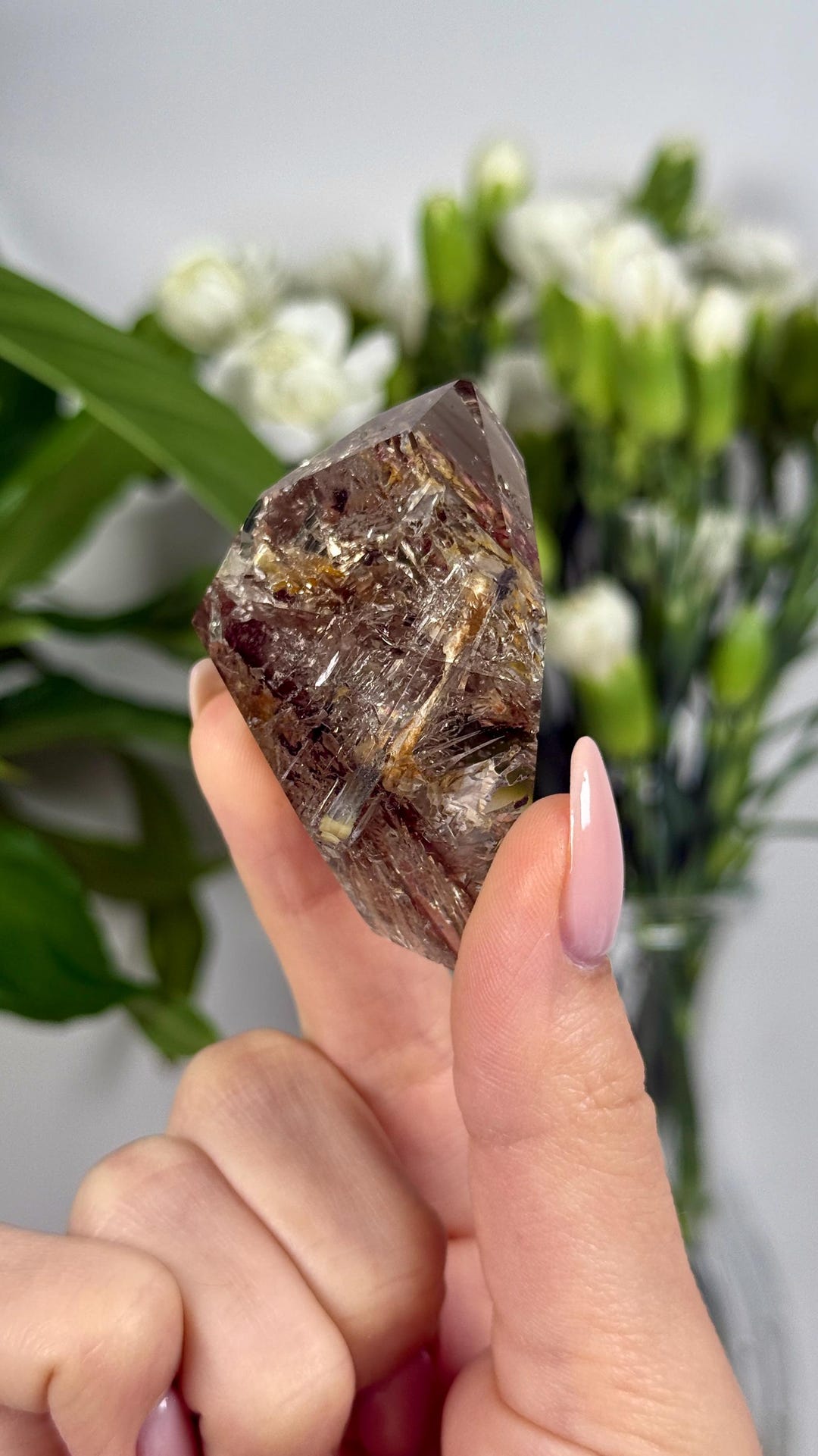 Polished Elestial Quartz Freeform, Natural Crystal Carving [PELF10] - Etsy