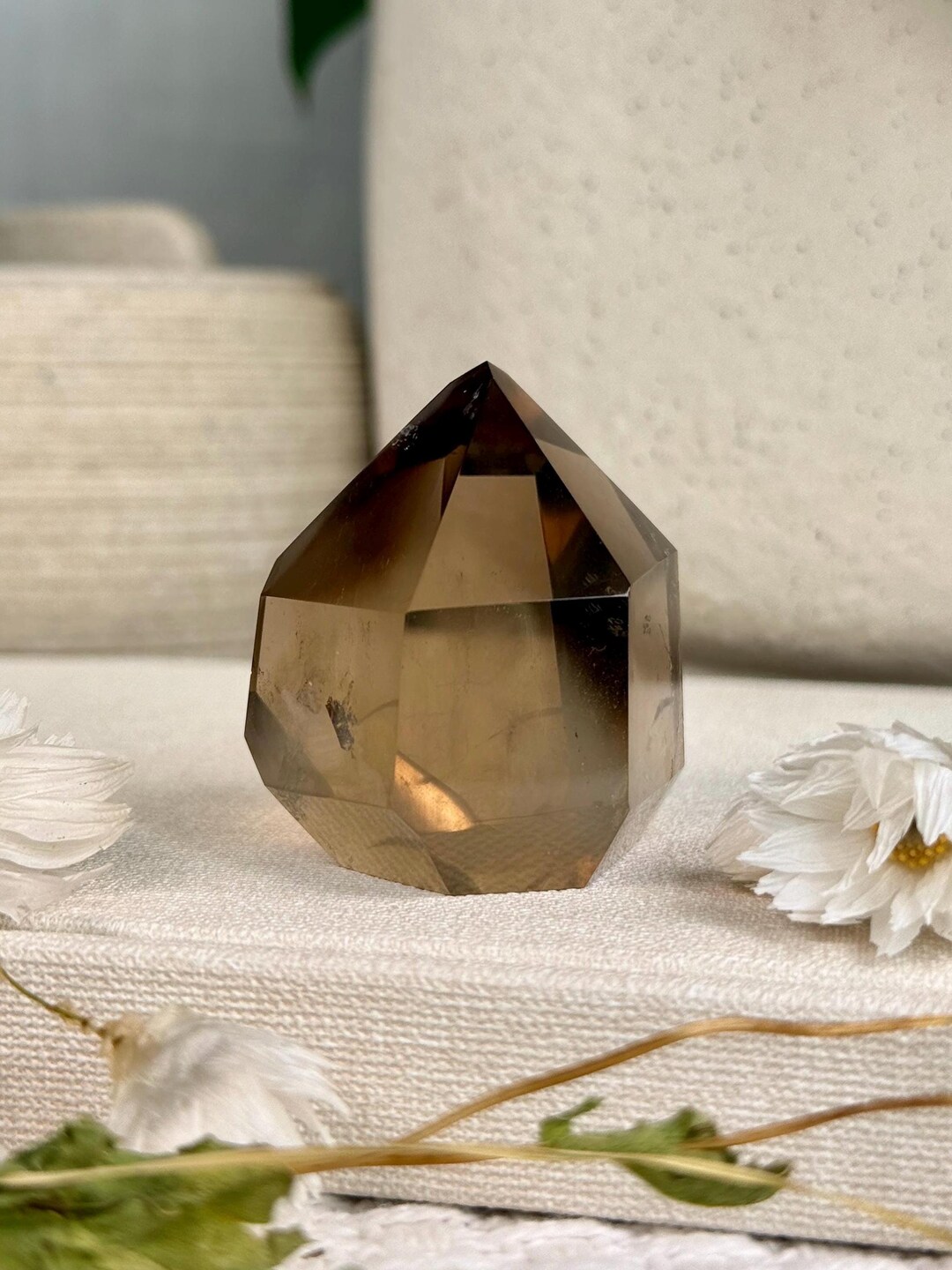 Phantom Citrine Tower, High Grade Natural Deep Citrine With Inclusion ...