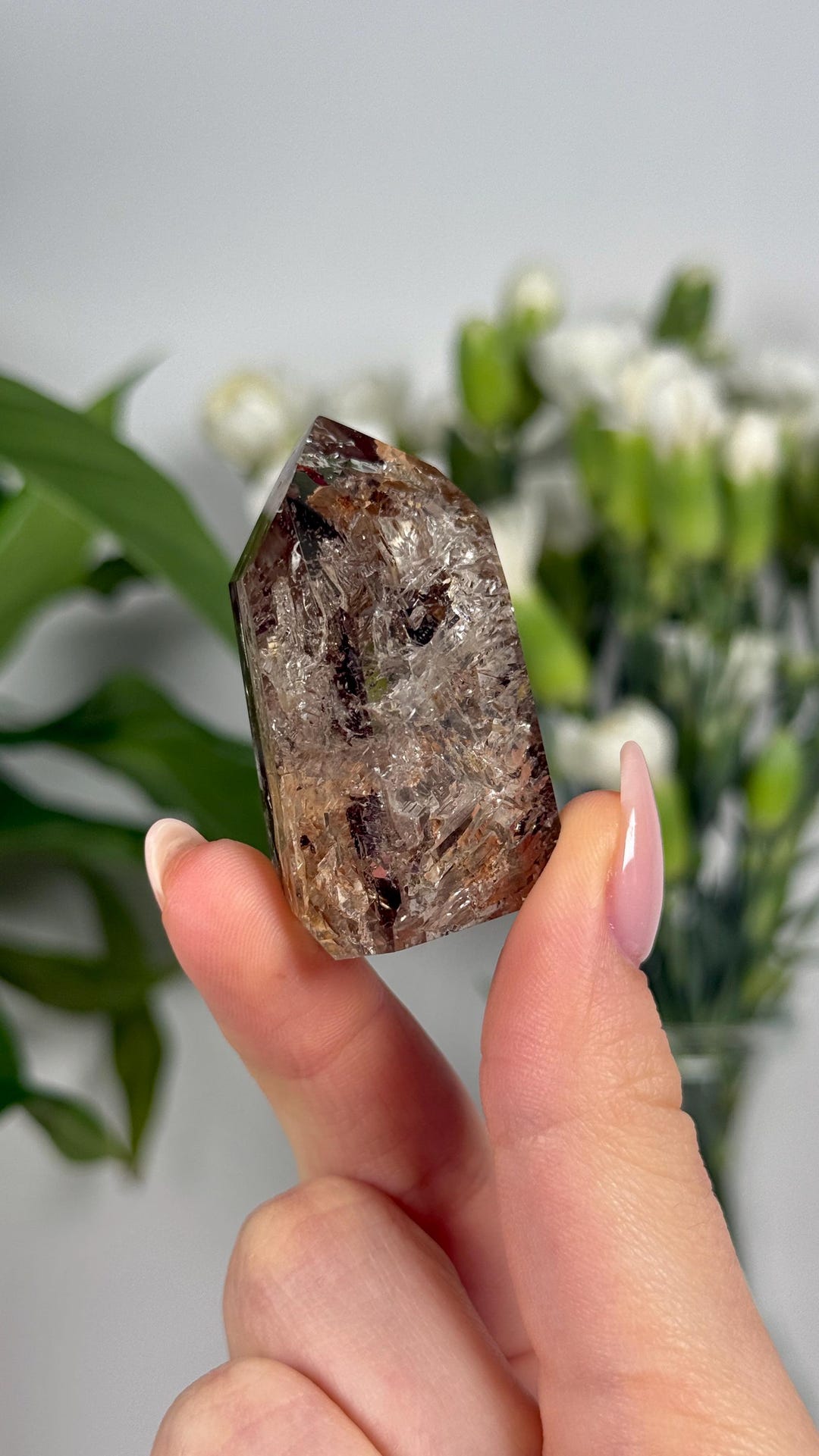 Polished Elestial Quartz Freeform, Natural Crystal Carving [PELF01] - Etsy