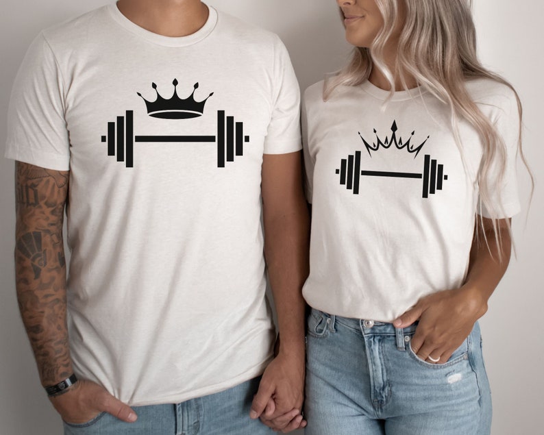 Gym Shirts for Couple Workout T-shirt Fitness Gift Workout Buddies Gym ...