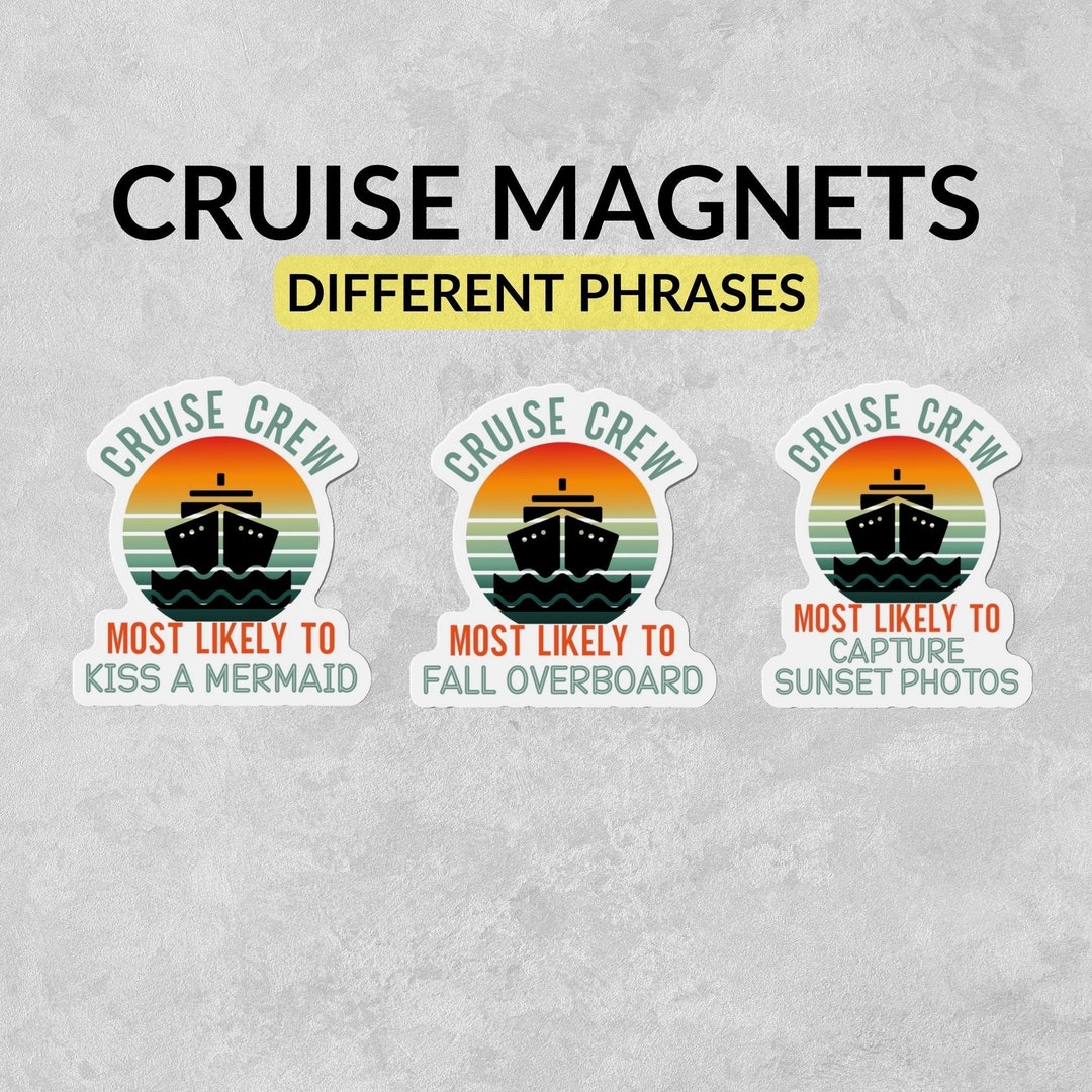 Personalized Cruise Door Magnet, Most Likely to Magnets for Cruise Door ...