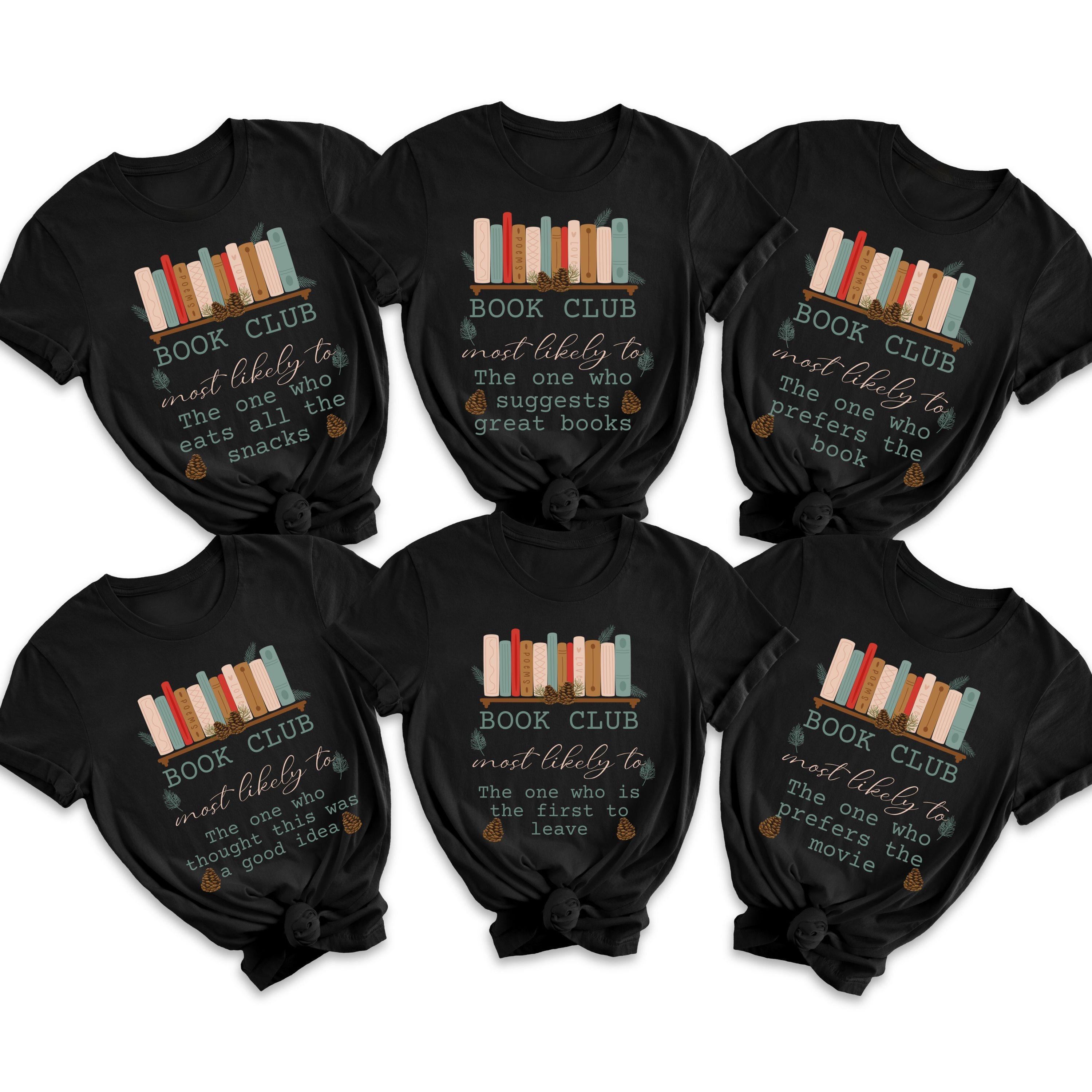 Custom Book Club Shirts, Book Club Gifts, Book Lover T-shirt, Book Club ...