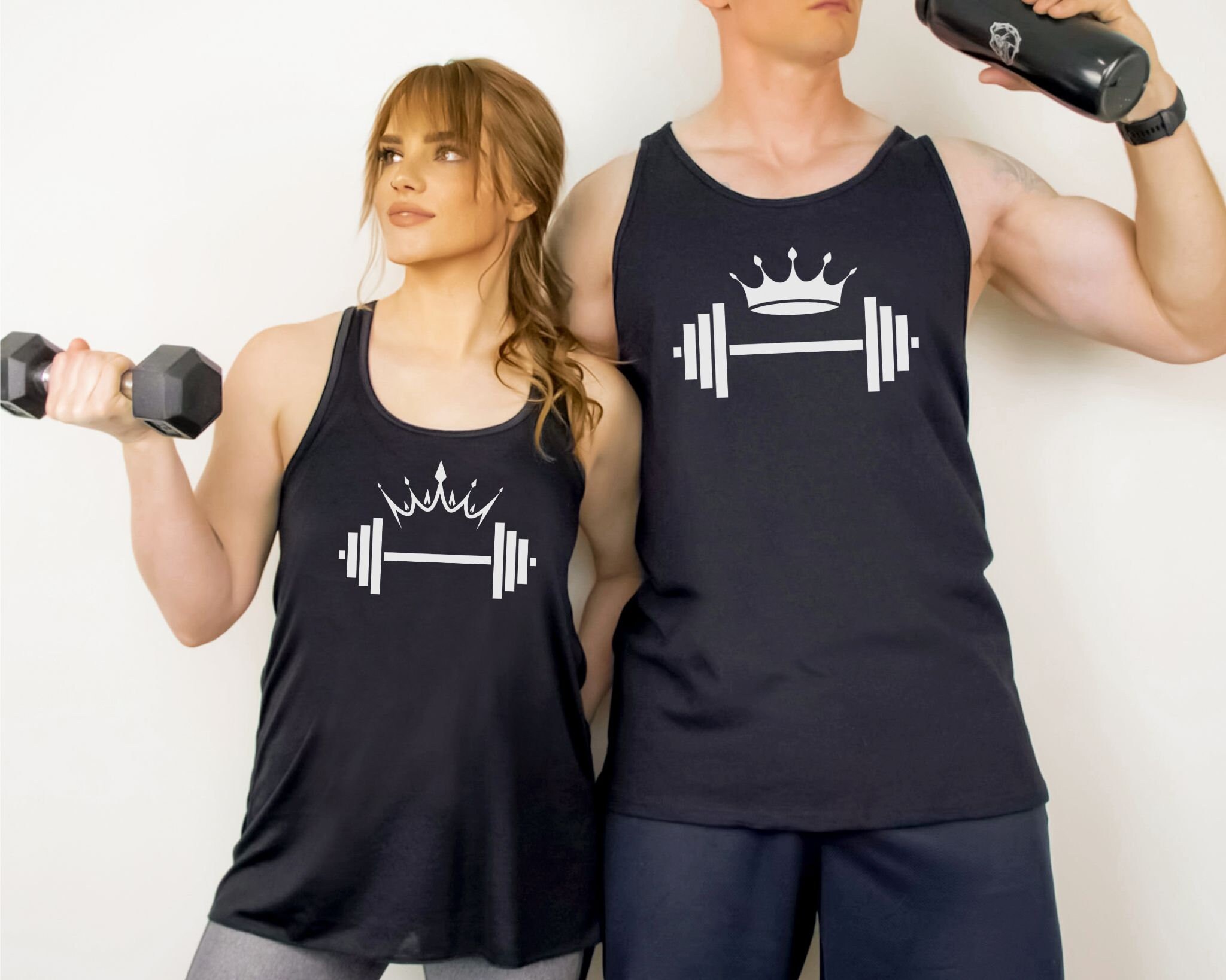 Gym Shirts for Couple Workout T-shirt Fitness Gift Workout Buddies Gym ...