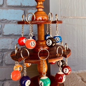 Pool Ball Keychain, Birthday Gift for Boyfriend, Father, Her, Bachelor ...