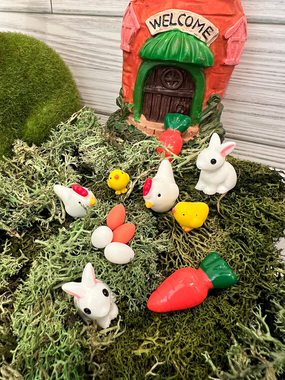 Miniature Farm Animal Set: Resin Fairy Garden DIY Decoration - Etsy