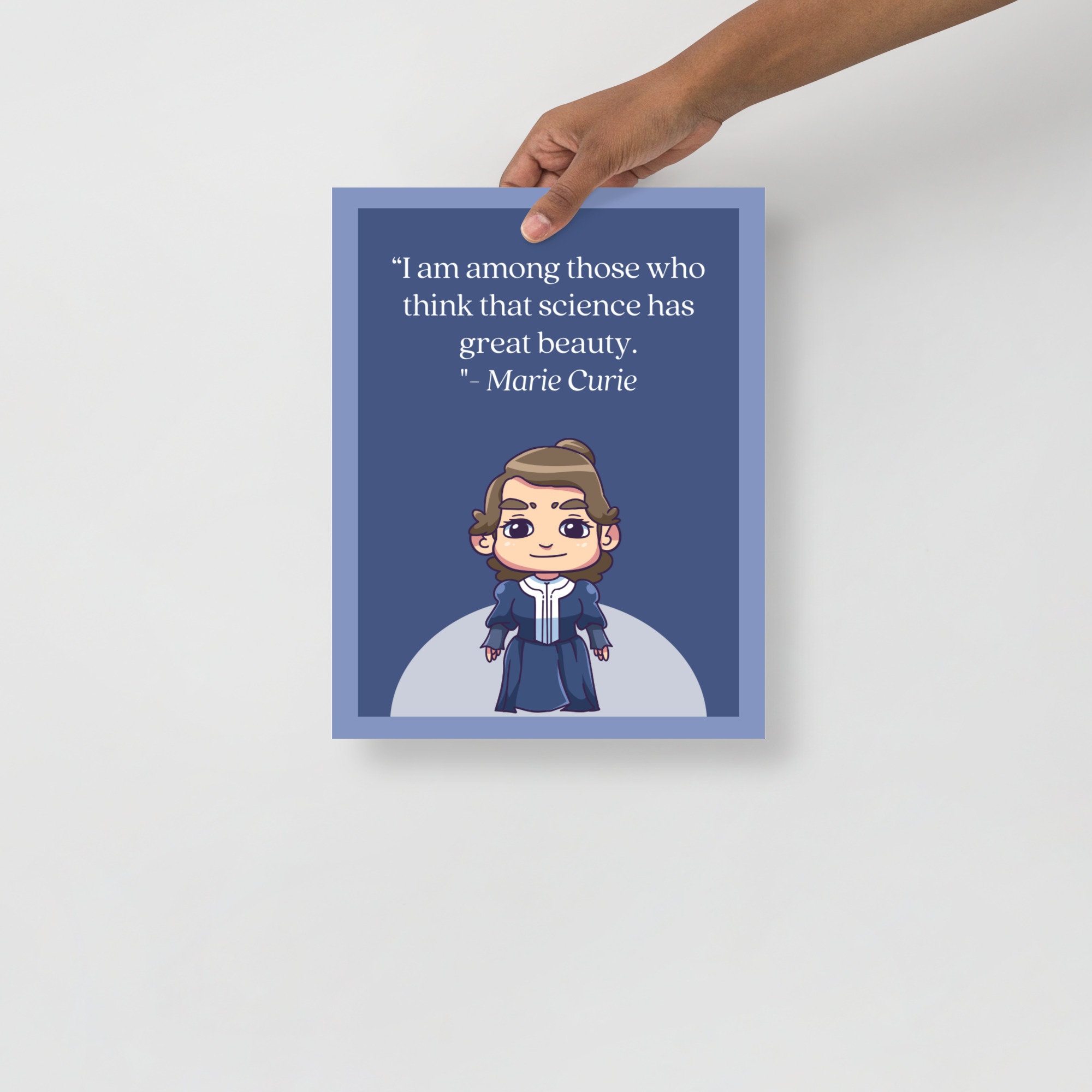 Marie Curie Motivational Poster - Kawaii Themed Classroom Poster ...