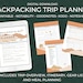 Backpacking Trip Planner | Digital Planner | Trip Planner | Adventure ...
