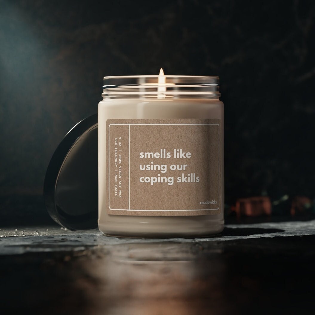 Funny Social Worker Gift Candle: Coping Skills Therapy Decor - Etsy