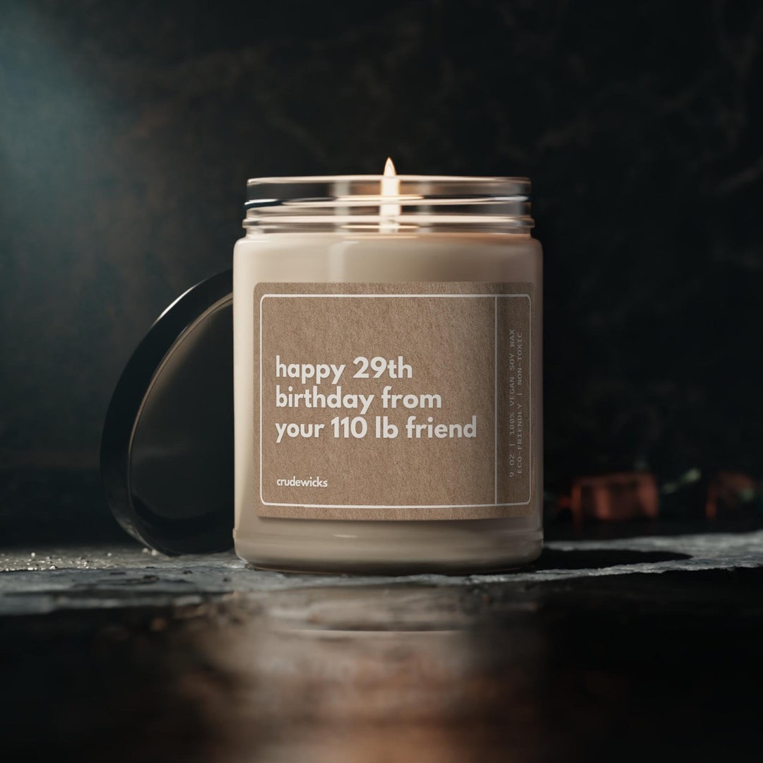 29th Birthday Candle Funny Label 29 Birthday Candle Gifts Lifetime ...