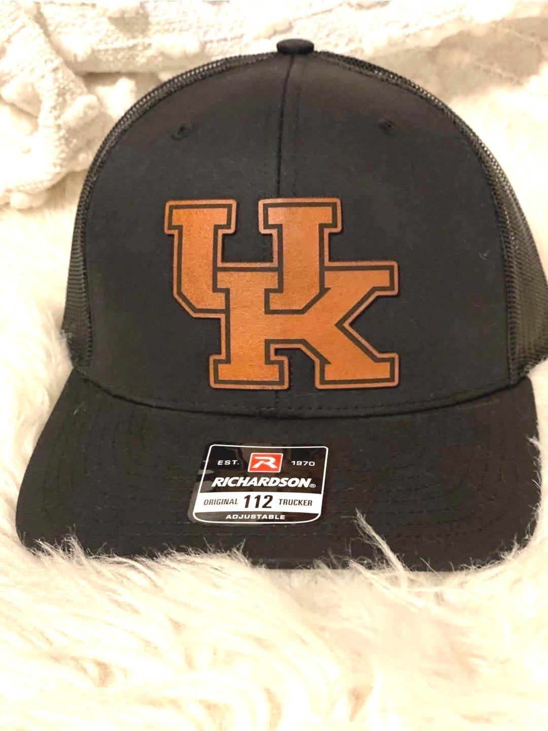 KY Forged Copper Leather Patch Hat - Etsy