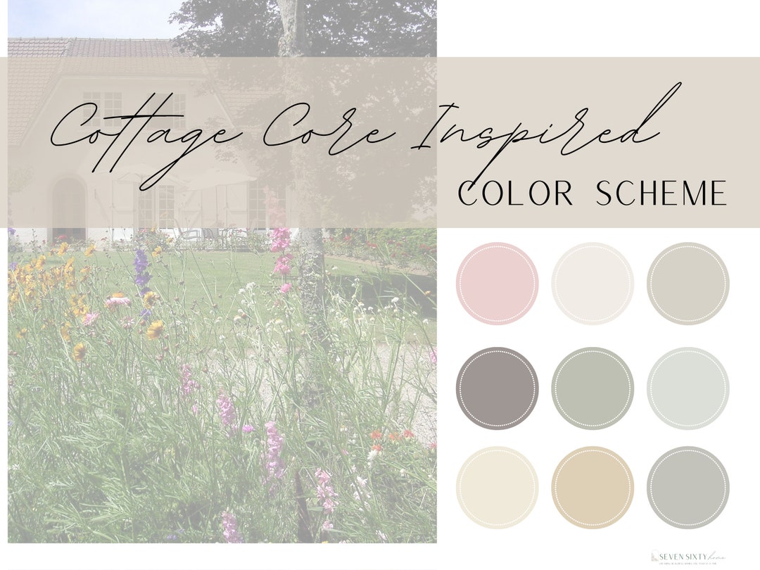Cottagecore Whole Home Color Palette, Color Scheme - Etsy Australia