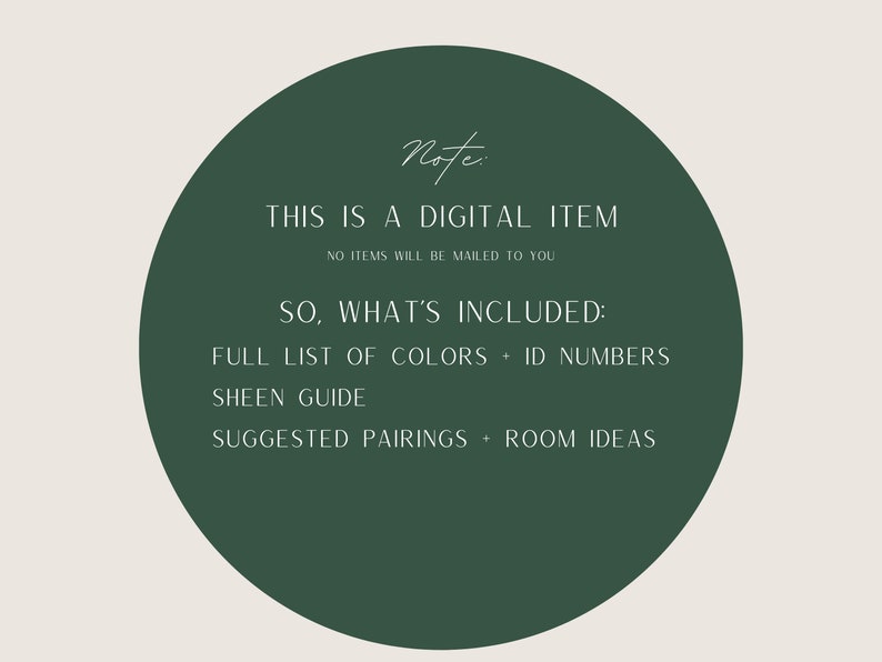 Sad Beige Whole Home Color Palette, Color Scheme - Etsy