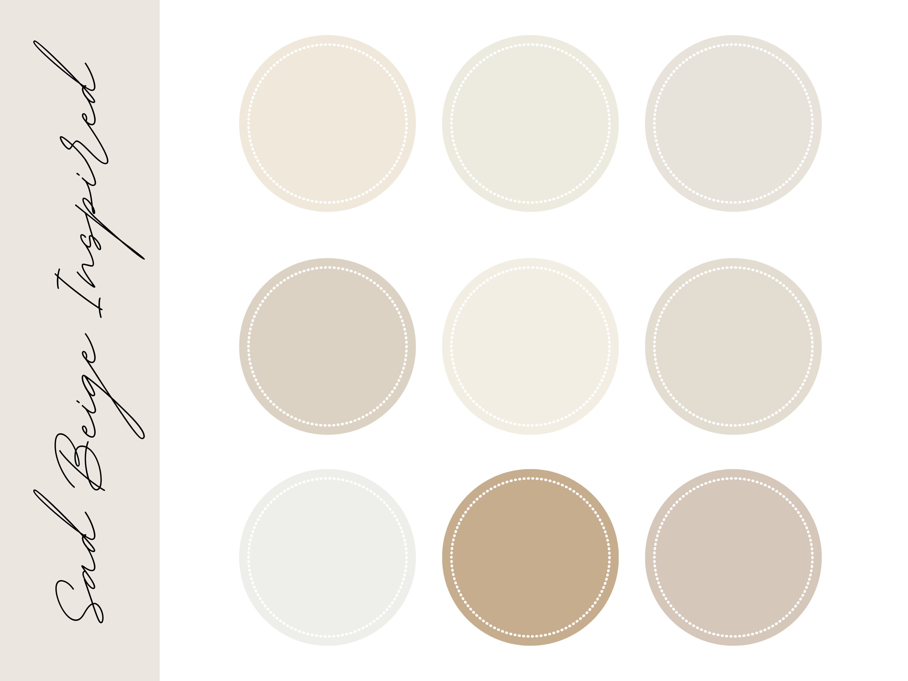 Sad Beige Whole Home Color Palette, Color Scheme - Etsy