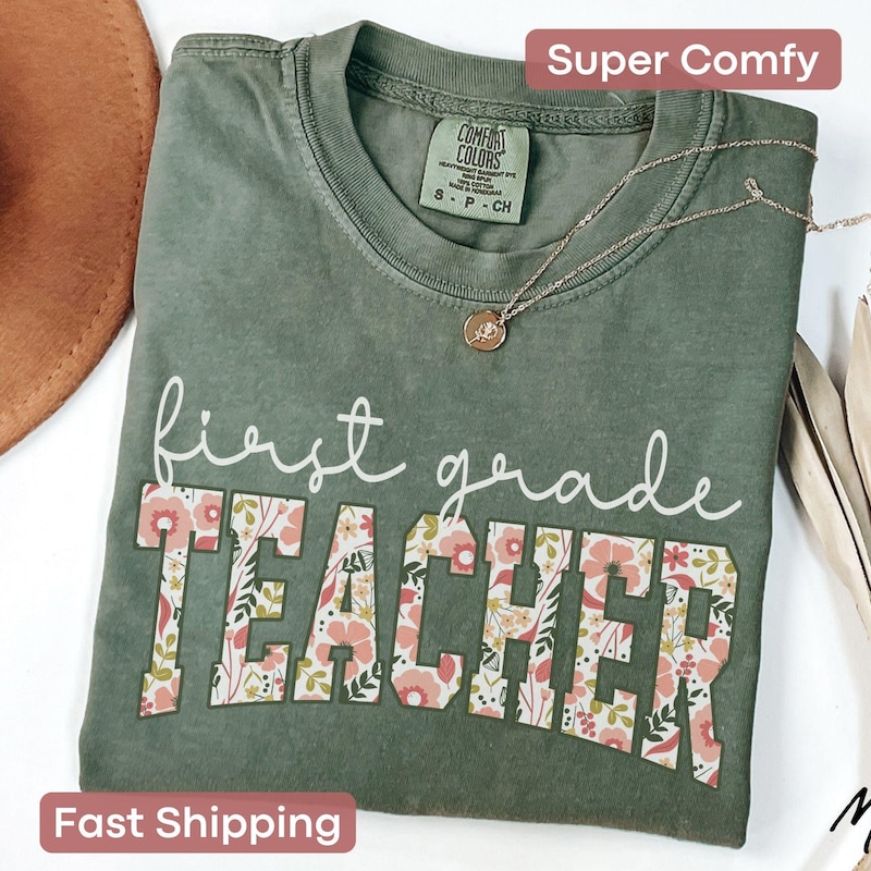 1st Grade Teacher Shirt - Etsy