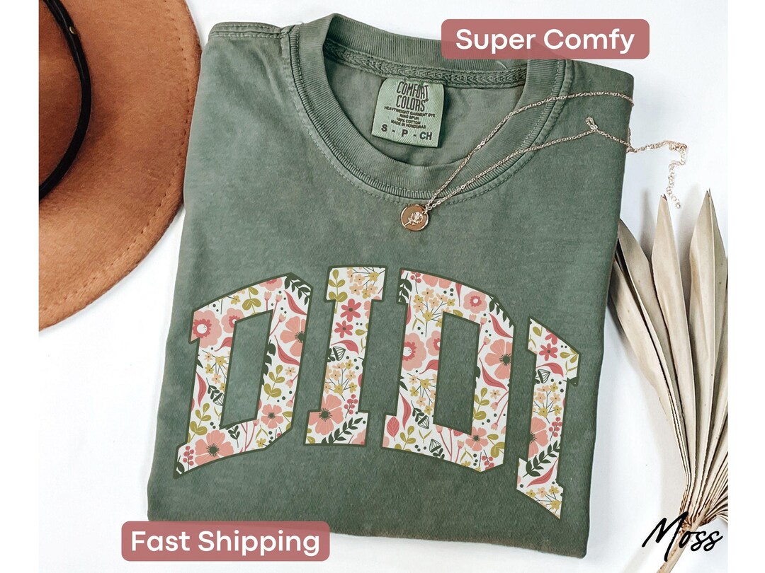 Didi Gift Comfort Colors® Didi Shirt Floral Didi T Shirt Didi Mothers ...