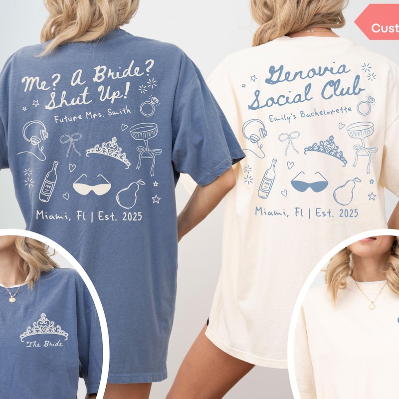 Me a Bride Shut up Blue - Etsy