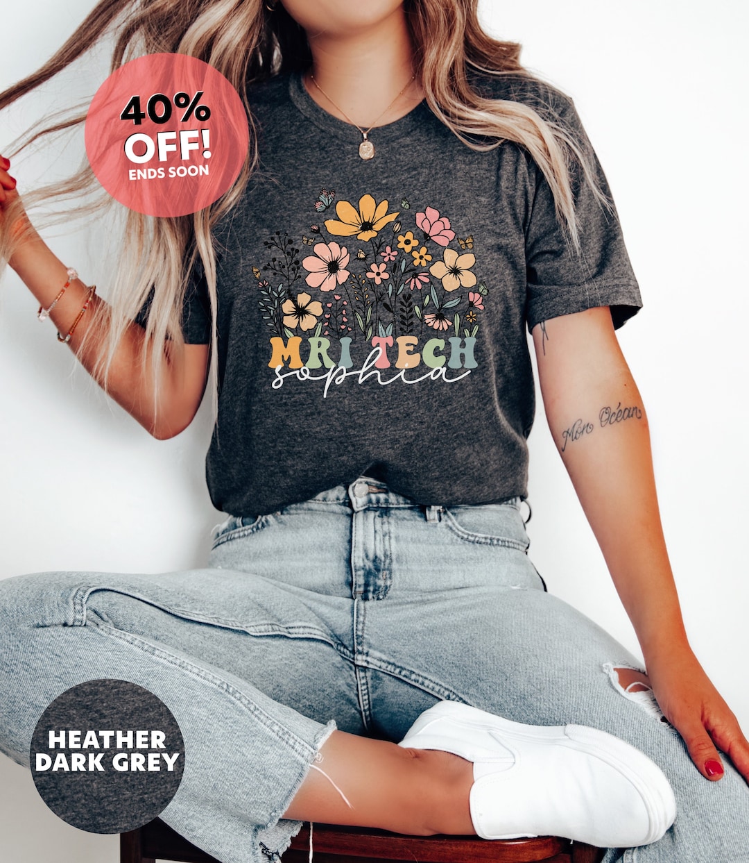 Mri Tech Shirts Custom Personalized Mri Tech Wildflower Tshirt ...