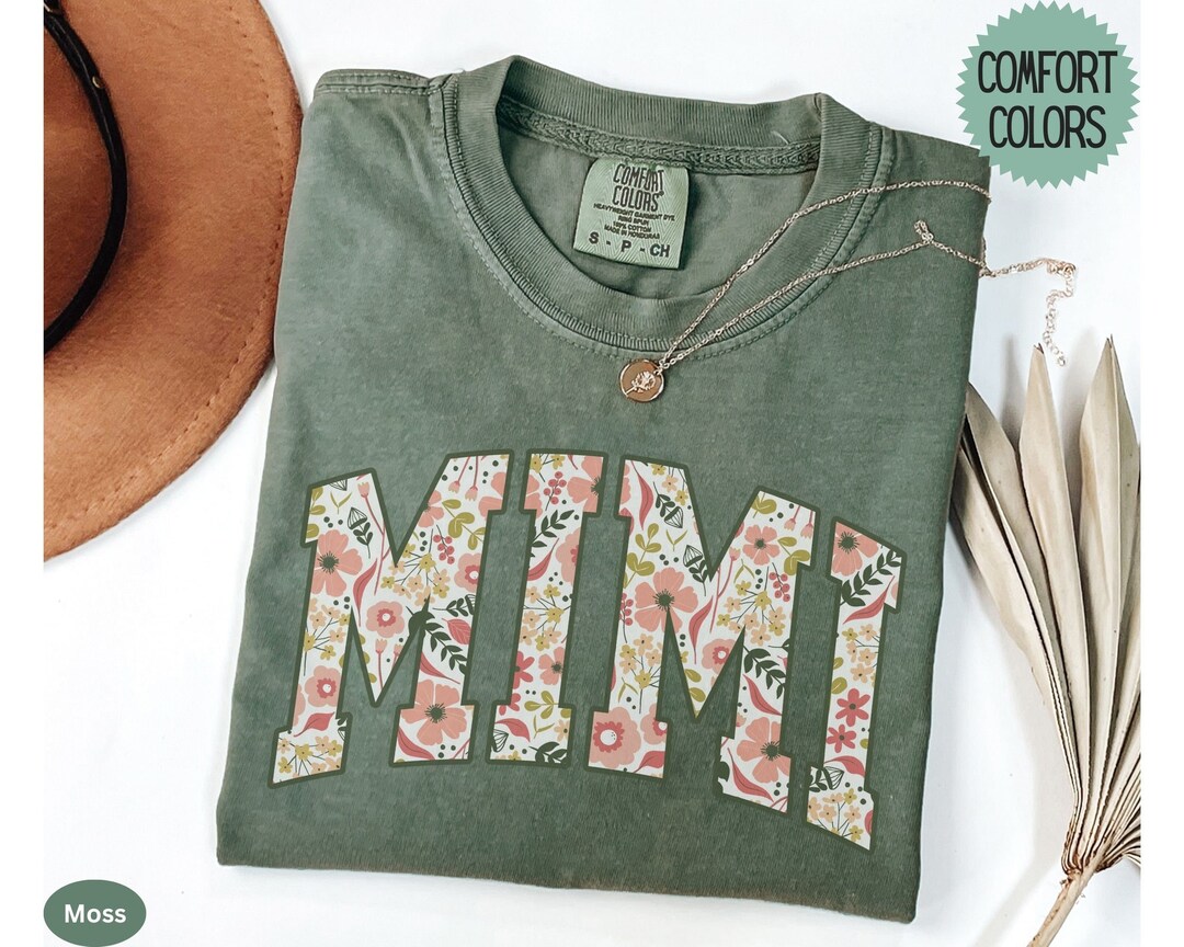 Comfort Colors Mimi Shirt, Floral Mimi Gifts, Mothers Day Gift for ...