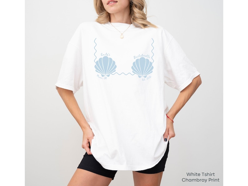 Comfort Colors® Mermaid Bachelorette Shirt, Custom Beach Bachelorette ...