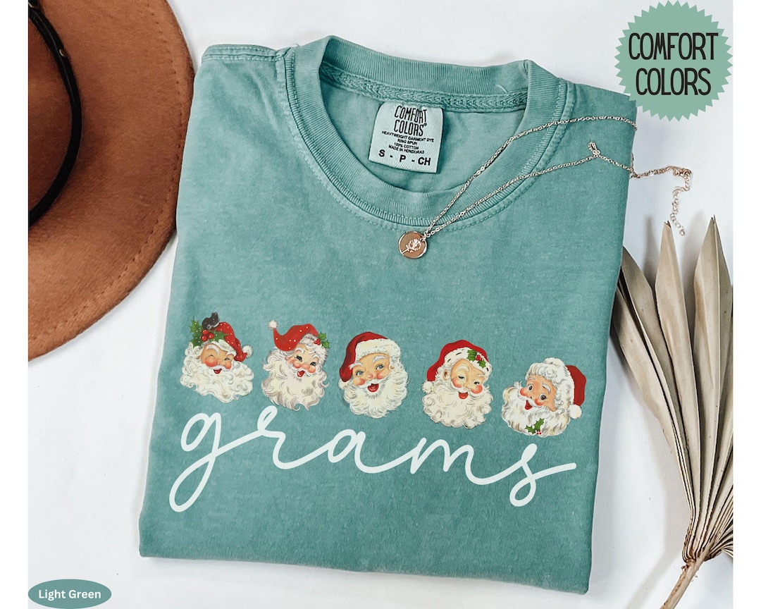 Christmas Grams Shirt, Comfort Colors® Retro Santas Grams Shirt, Merry ...