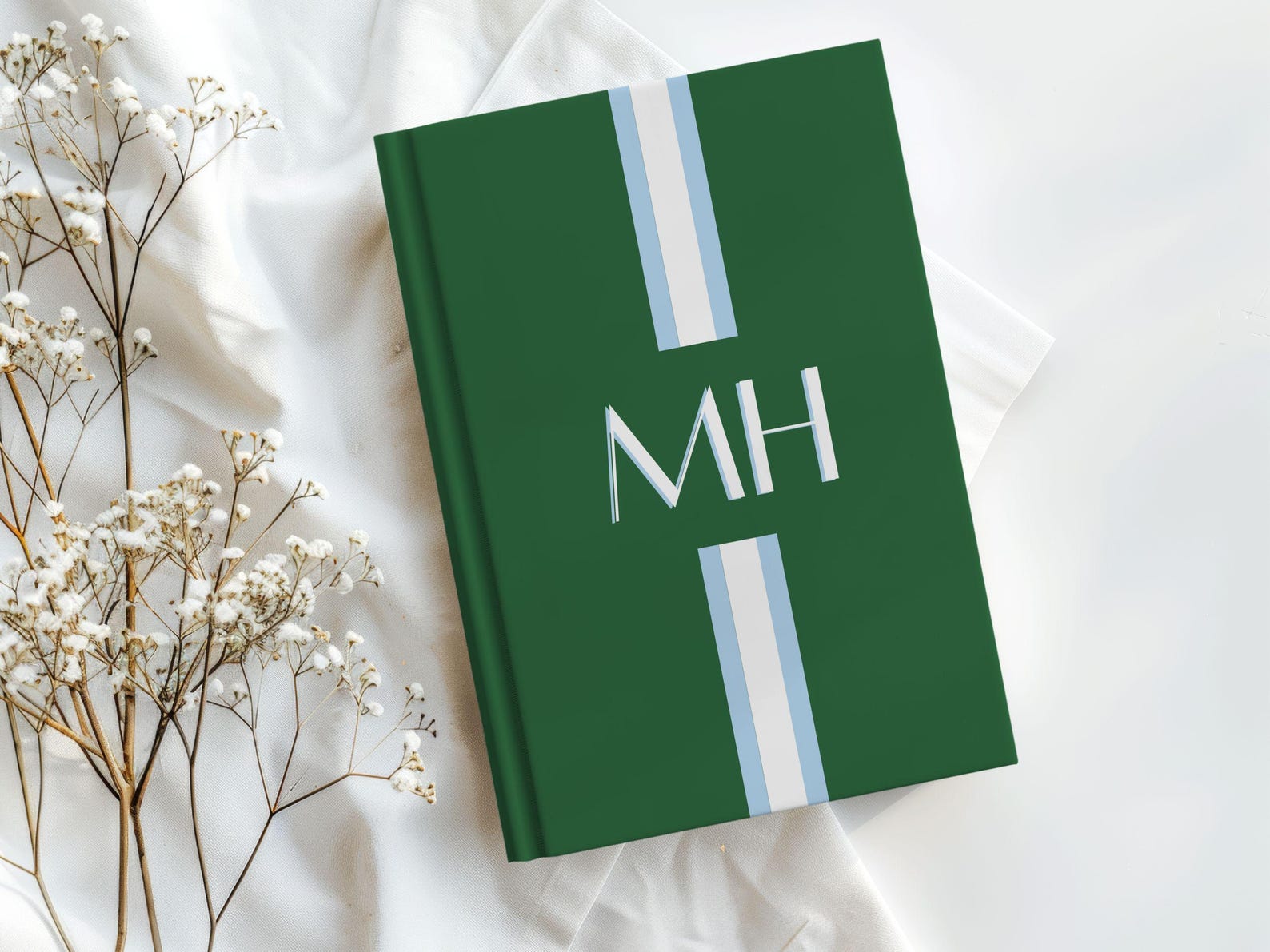 Personalized Hardcover Journal With Name Custom Initials Notebook Diary ...