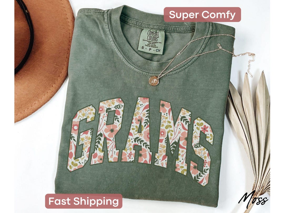 Grams Tshirt Floral Grams Shirt Comfort Colors Grams Gifts Grams ...