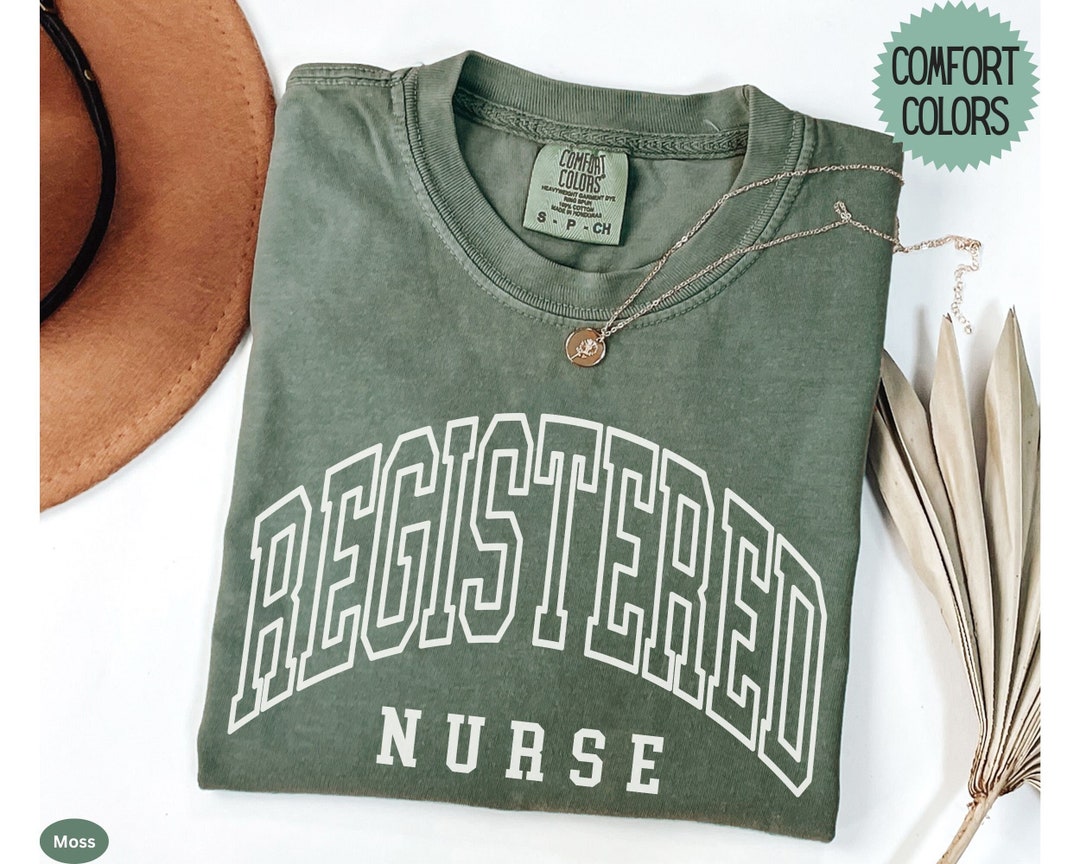 Registered Nurse Shirt Comfort Colors, Rn Nurse T-shirt, Registered ...