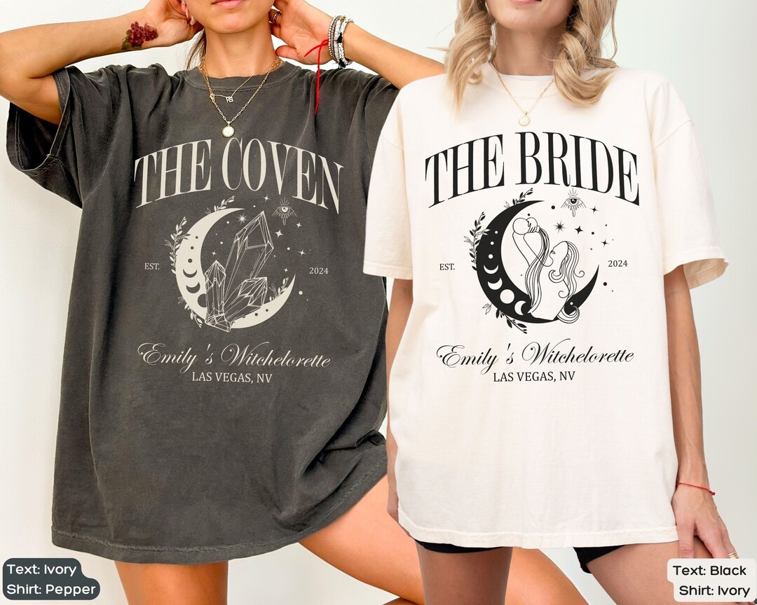 Personalized Witch Coven Bachelorette Shirt the Coven the Bride T Shirt ...